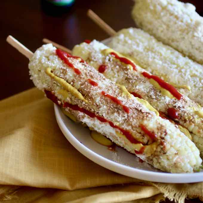 Comida Salvadorena Elotes Locos